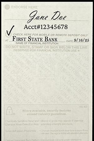 New Mobile Deposit Requirements | First State Bank | Athens - Gun ...