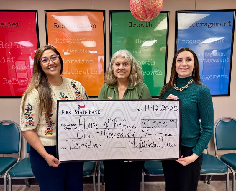 House of Refuge Corsicana | First State Bank | Athens - Gun Barrel City ...